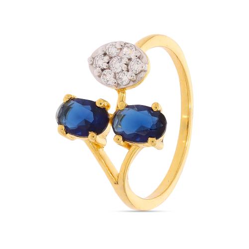 Buy Glare Blue Stone Diamond Ring Online at Best Price